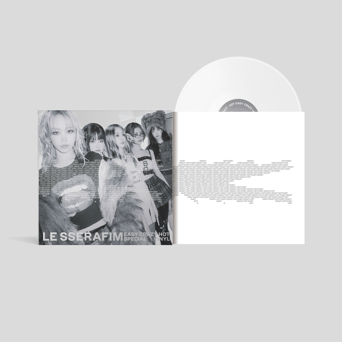 'EASY-CRAZY-HOT' SPECIAL VINYL [SILVER WHITE] - LE SSERAFIM Official Store