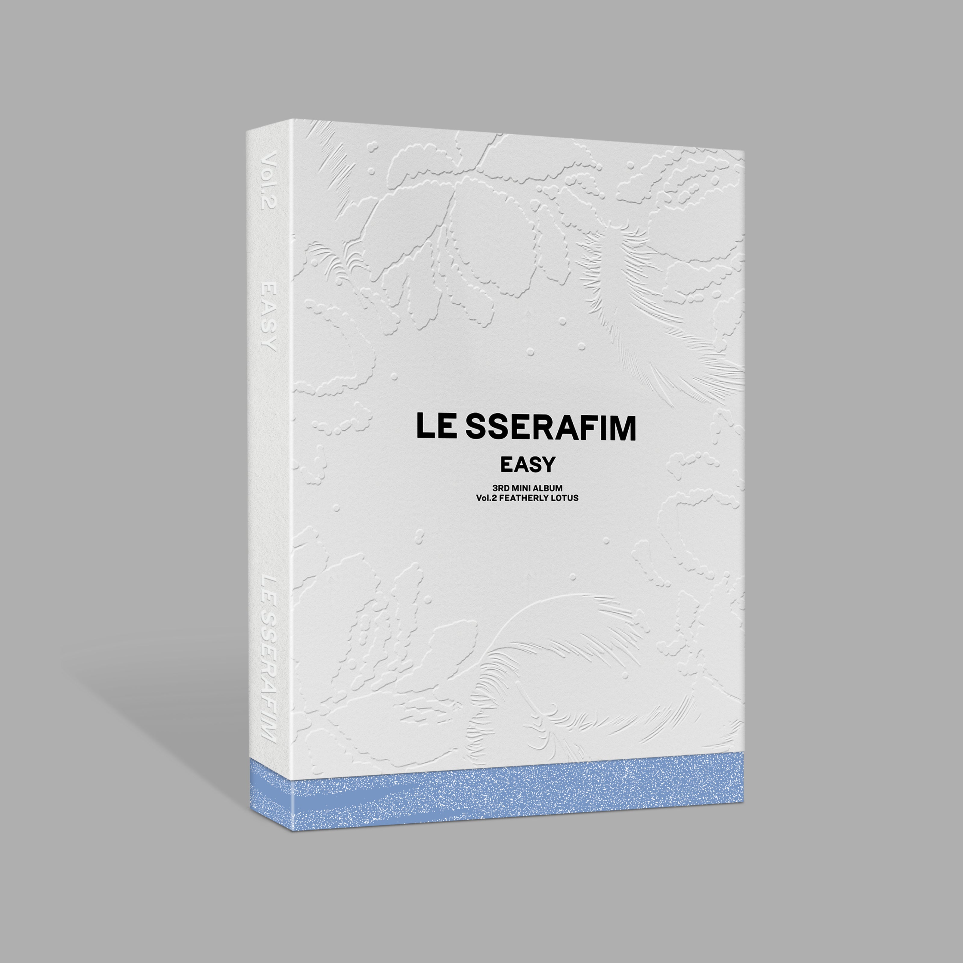 3rd Mini Album 'EASY' FEATHERLY LOTUS - LE SSERAFIM Official Store